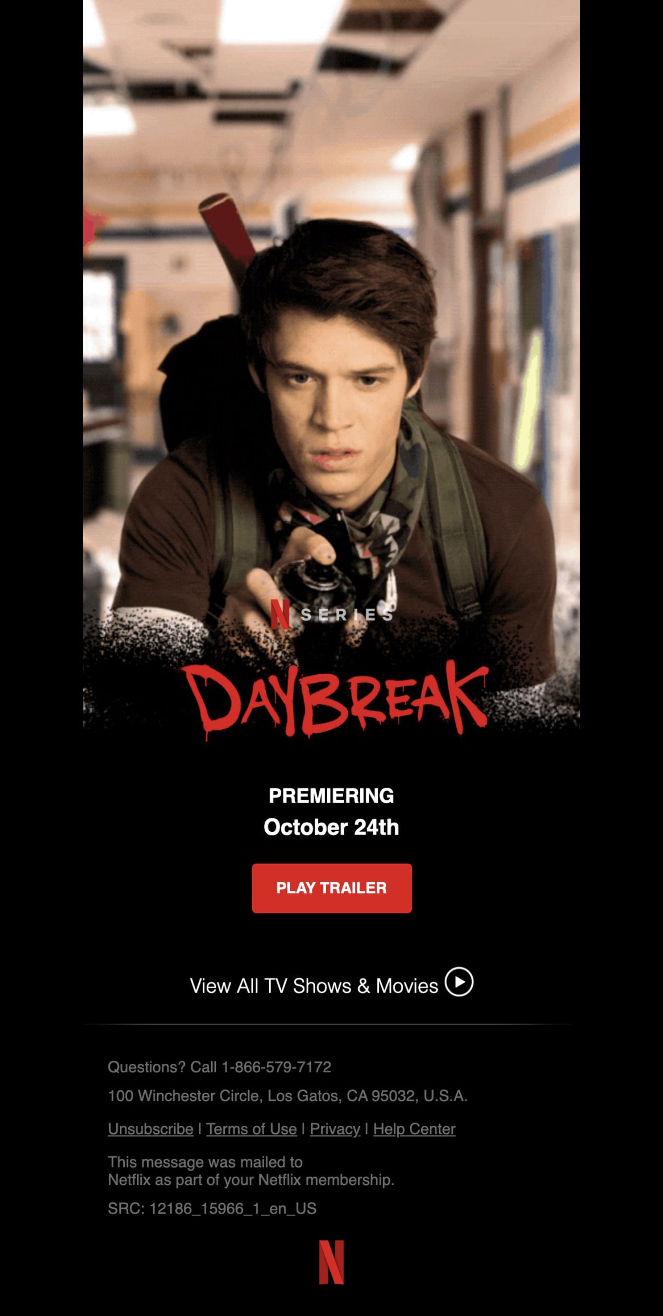 Email Design Inspiration by Netflix