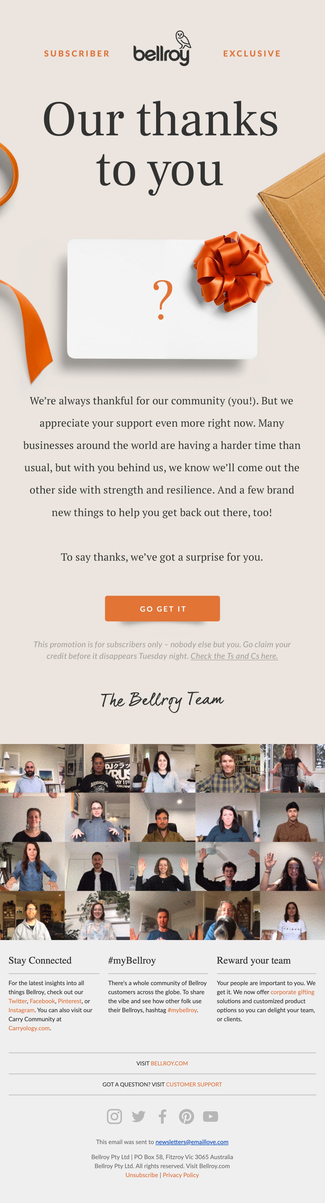 Surprise Email Design Inspiration & Examples - Email Love Email ...