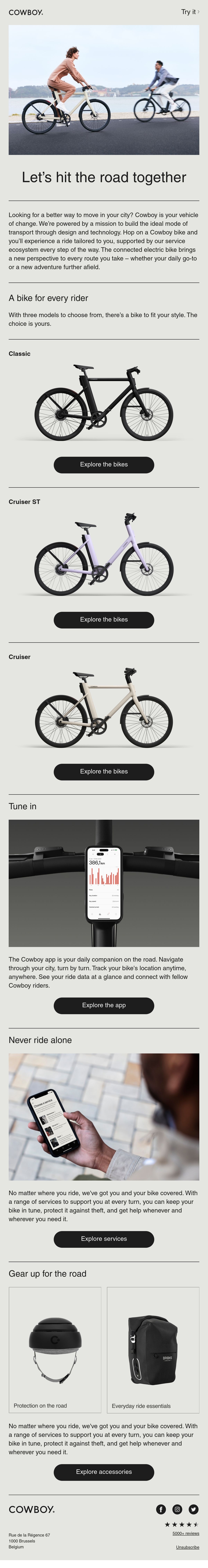 Email Design Inspiration by Cowboy