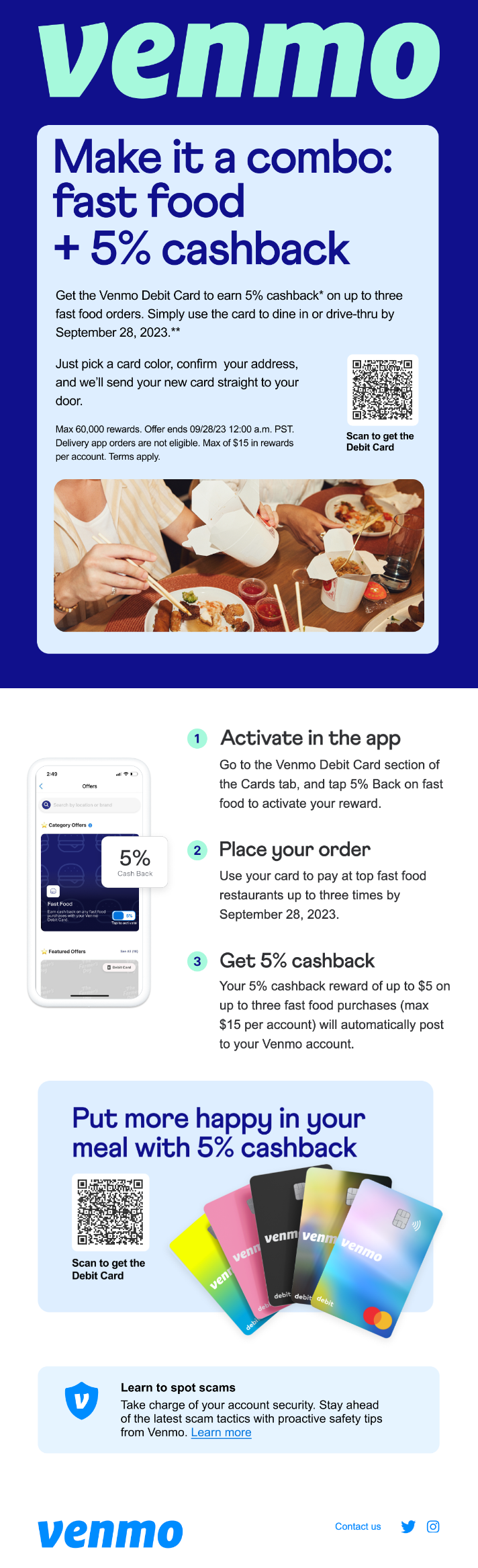 Email Design Inspiration by Venmo