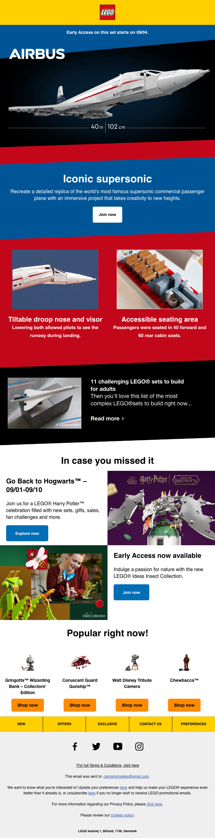 Email Design Inspiration by Lego
