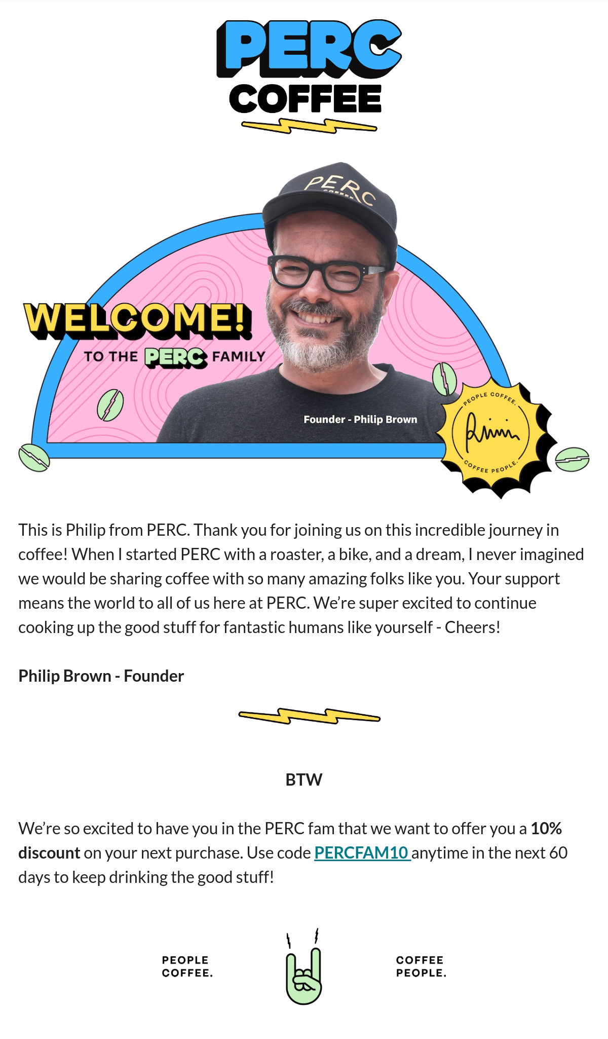 Email Design Inspiration by Perc