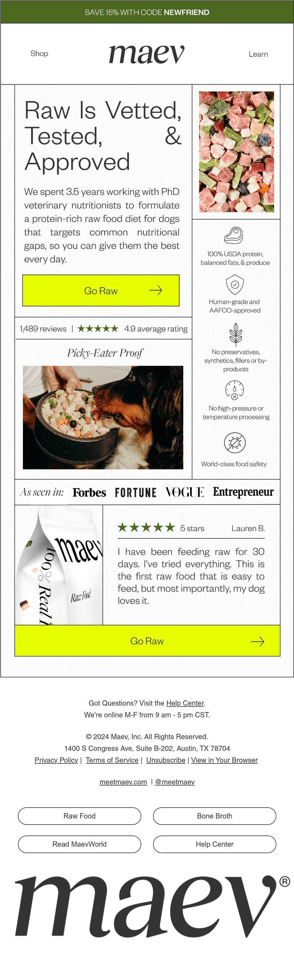 Email Design Inspiration by Maev