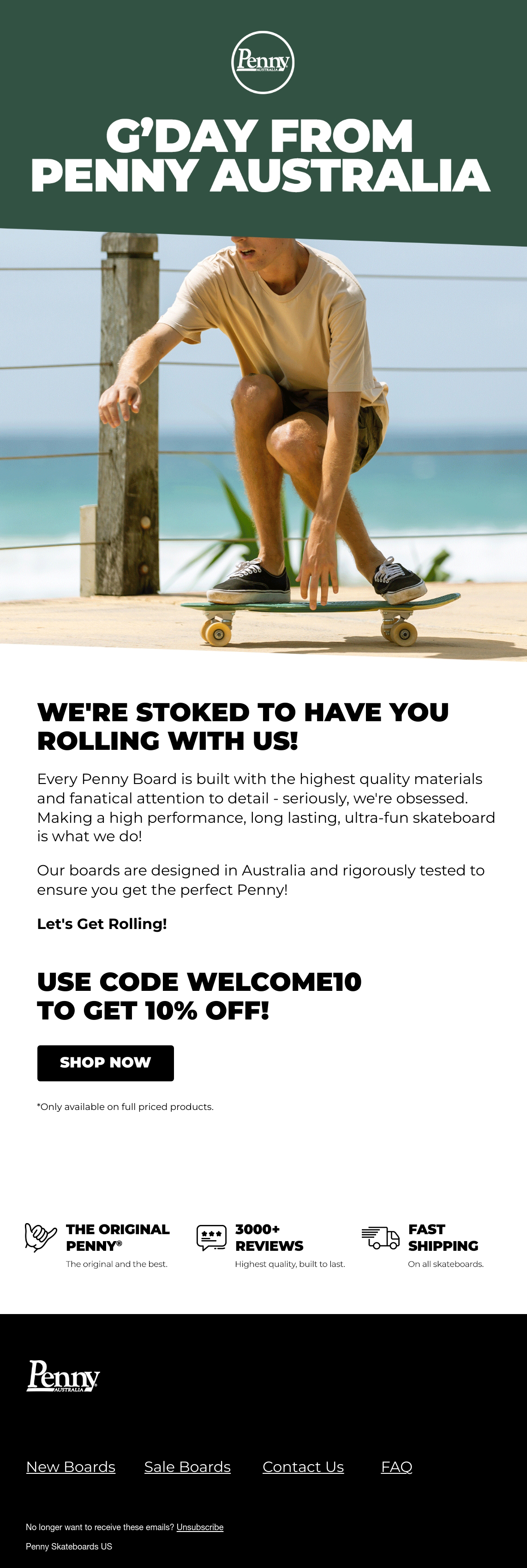 Email Design Inspiration by Penny Australia