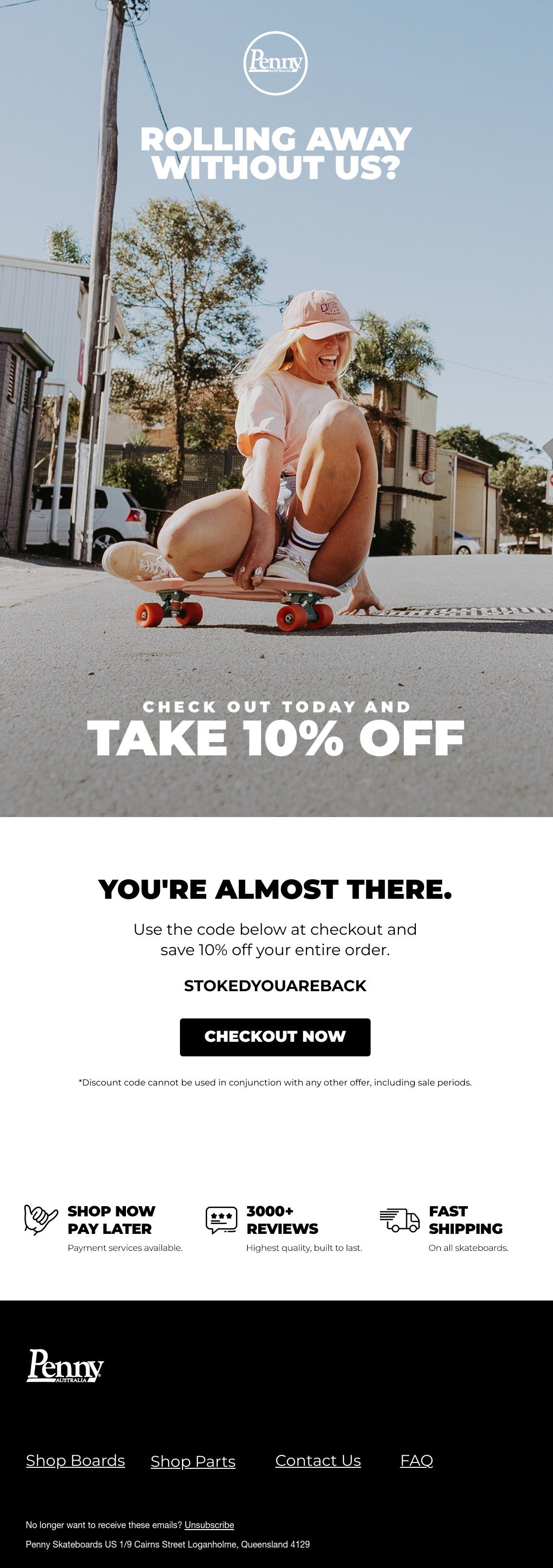 Email Design Inspiration by Penny Australia