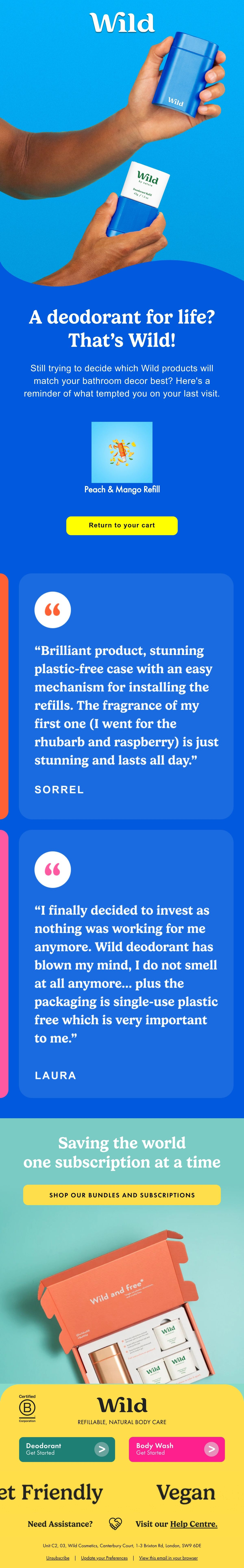 Email Design Inspiration by Wild