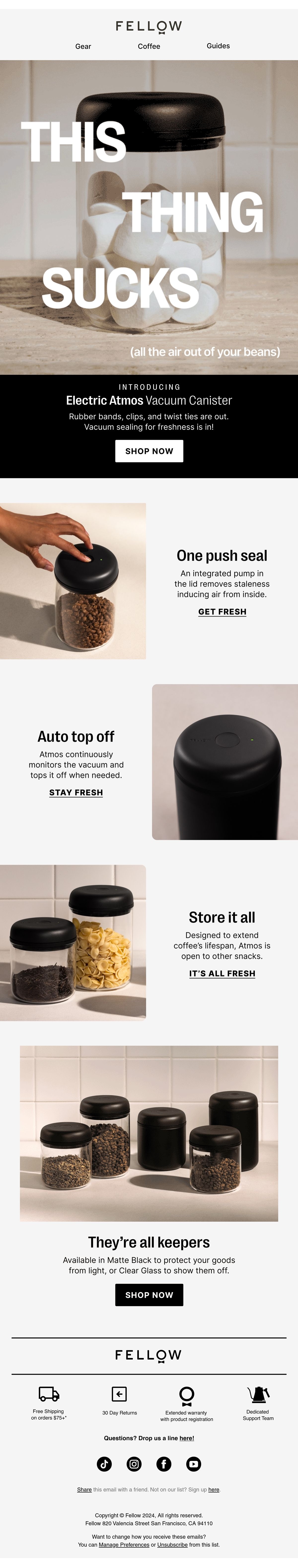 Email Design Inspiration by Fellow