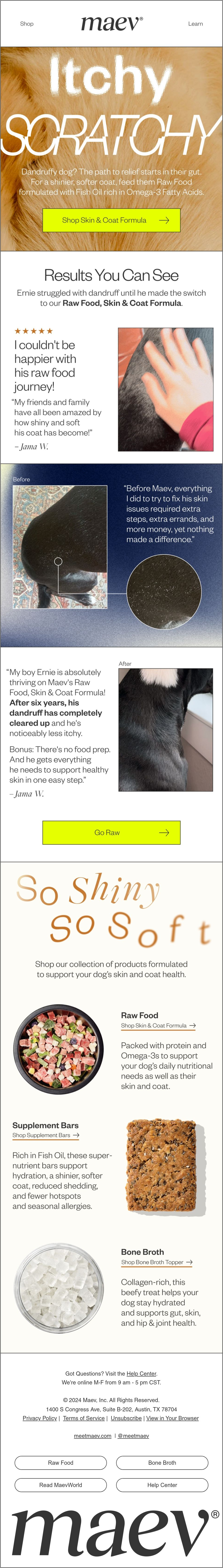 Email Design Inspiration by Maev