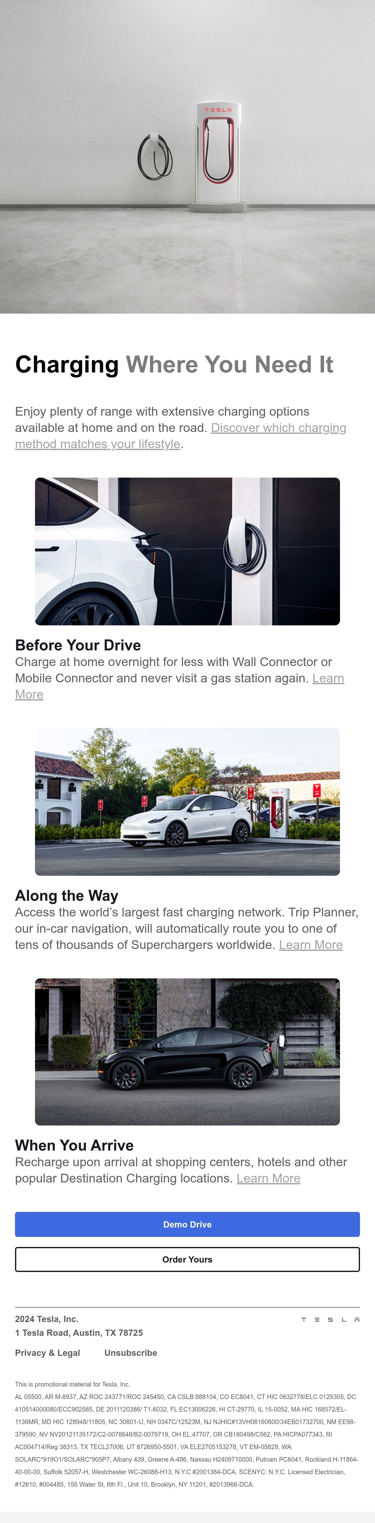 Email Design Inspiration by Tesla