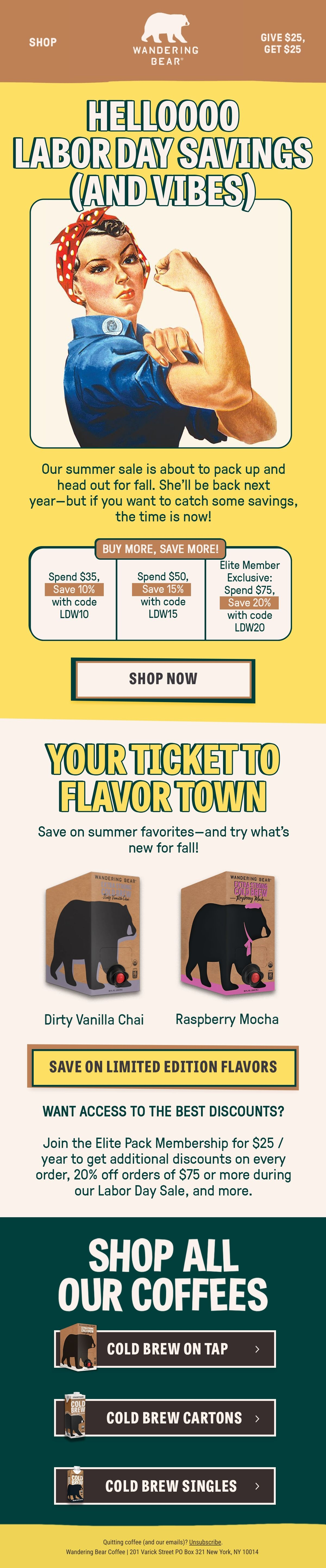 Email Design Inspiration by Kinfield