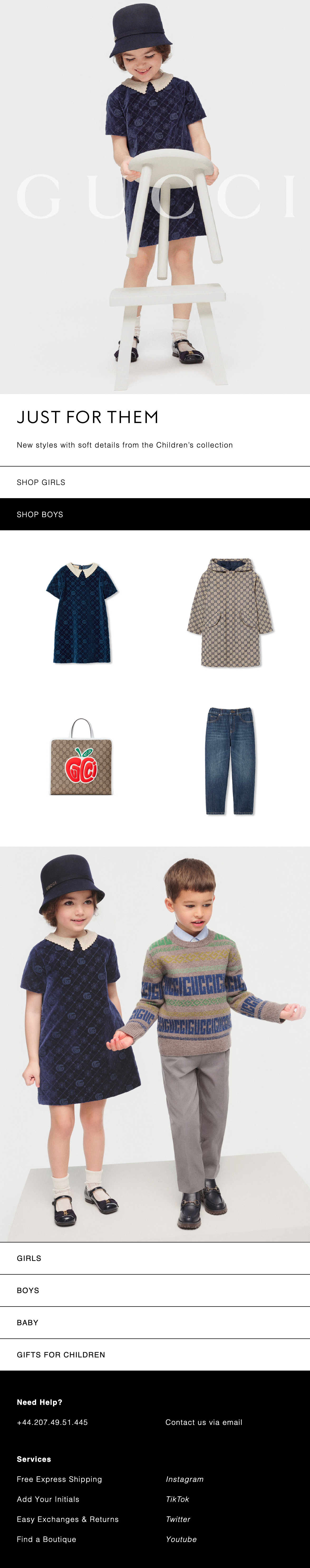 Email Design Inspiration by GUCCI