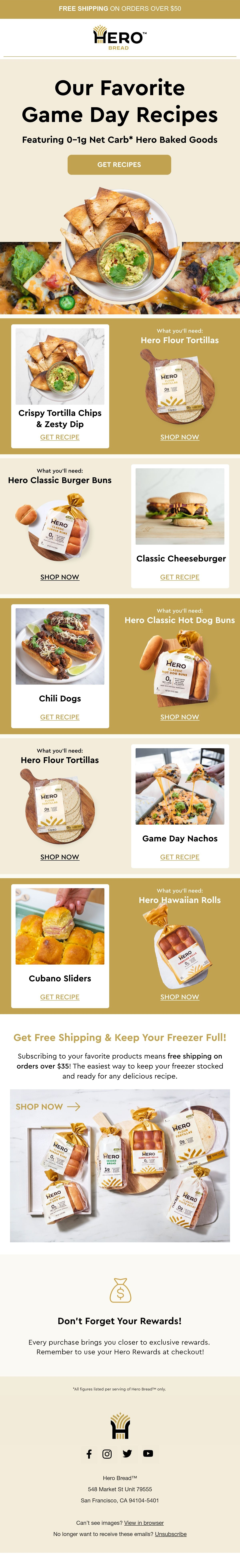 Email Design Inspiration by Hero