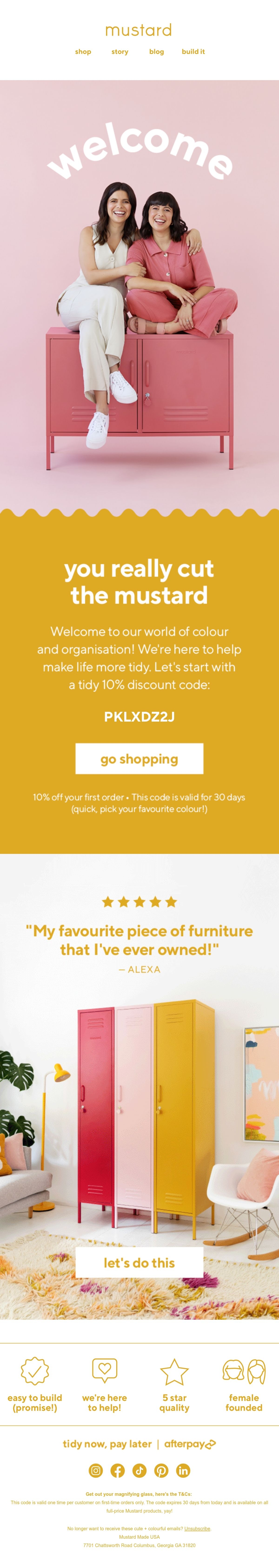 Email Design Inspiration by Mustard Made