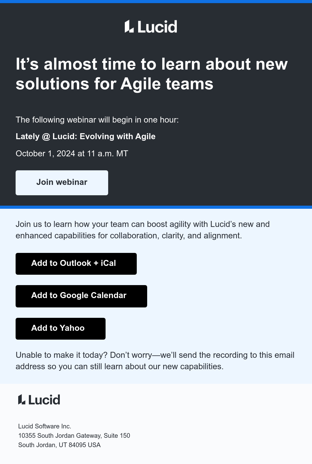Email Design Inspiration by Lucid Collaboration