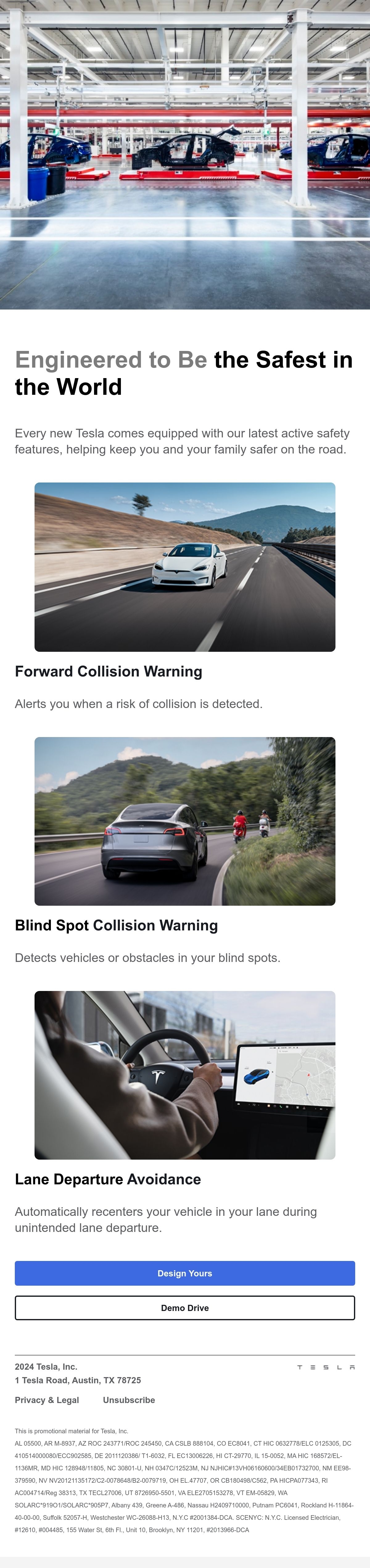 Email Design Inspiration by Tesla