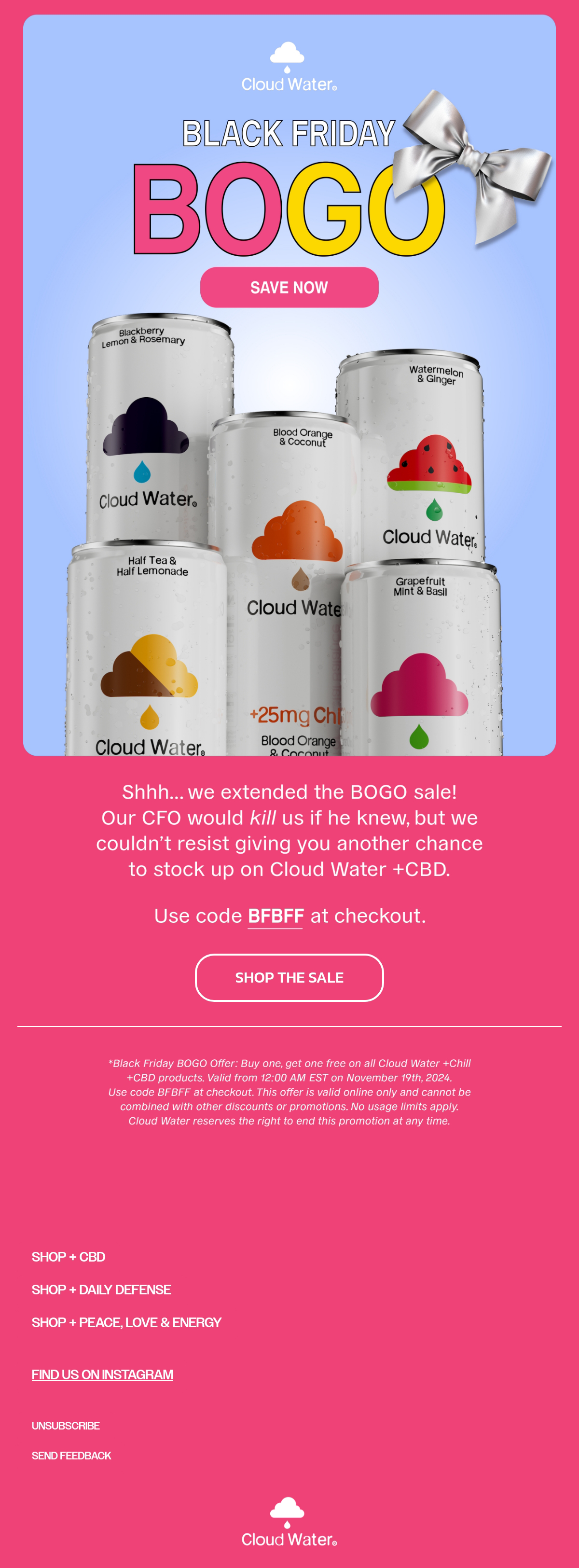 Email Design Inspiration by Cloud Water