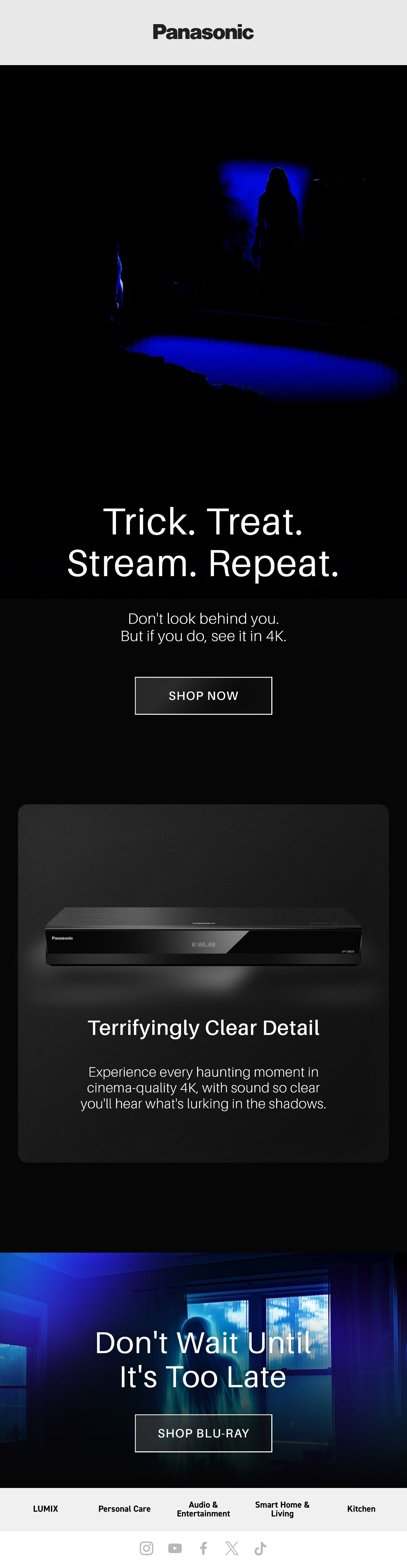 Email Design Inspiration by Panasonic