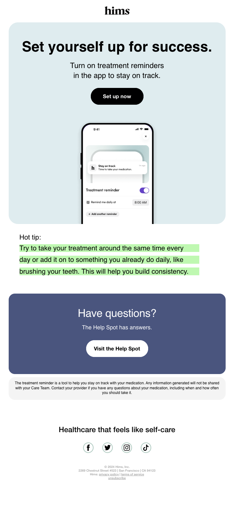 Email Design Inspiration by hims