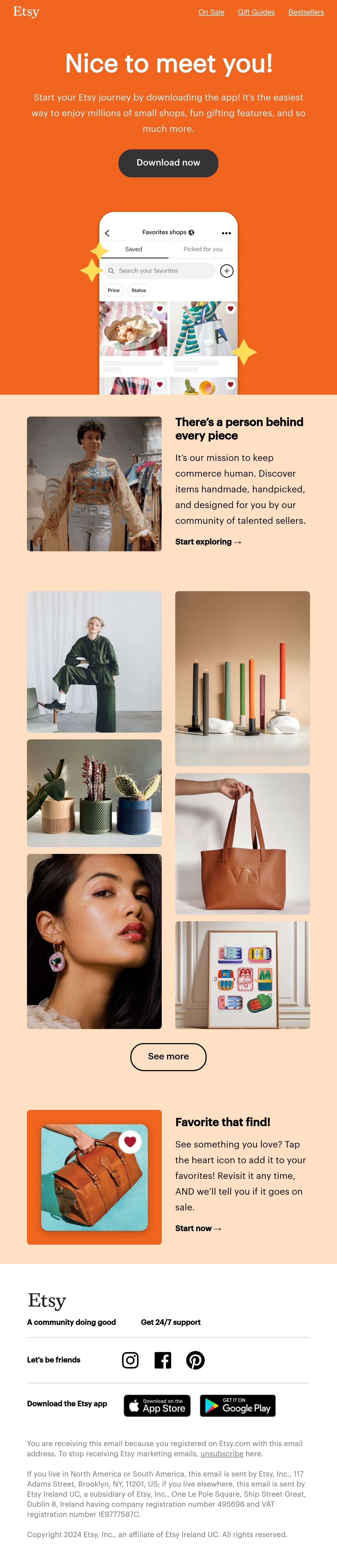 Email Design Inspiration by Etsy