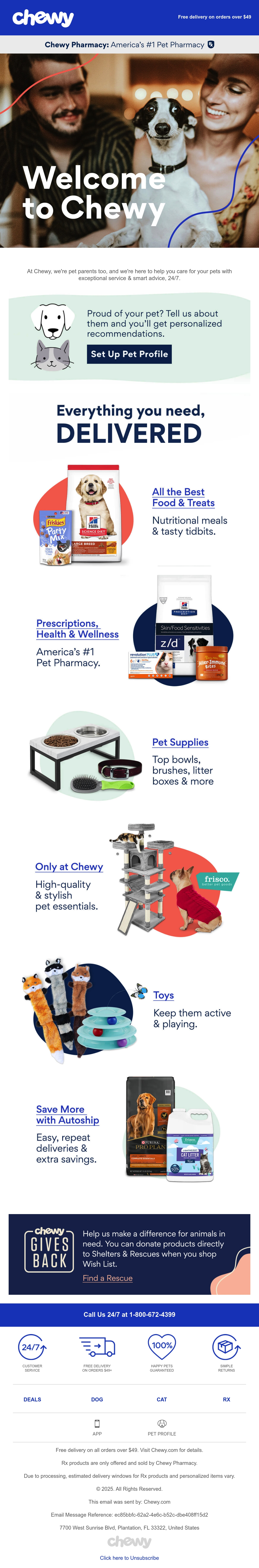 Email Design Inspiration by Chewy.com