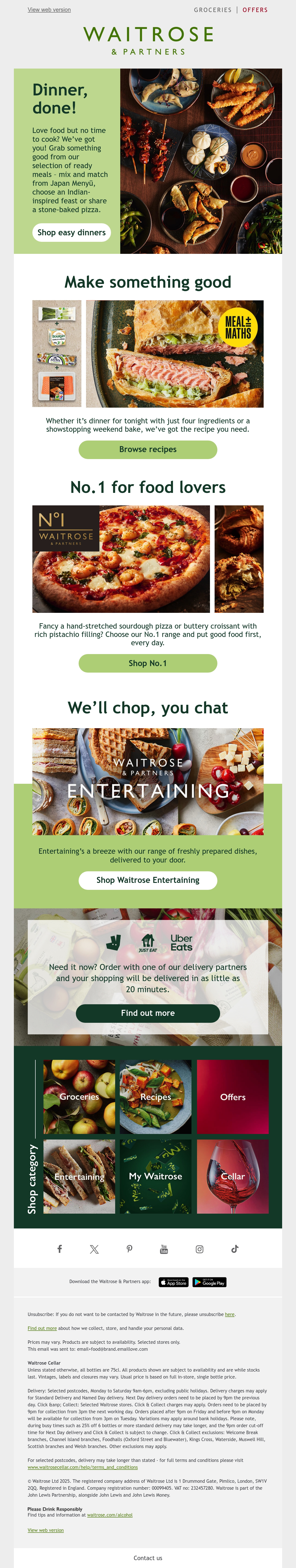Email Design Inspiration by Waitrose & Partners