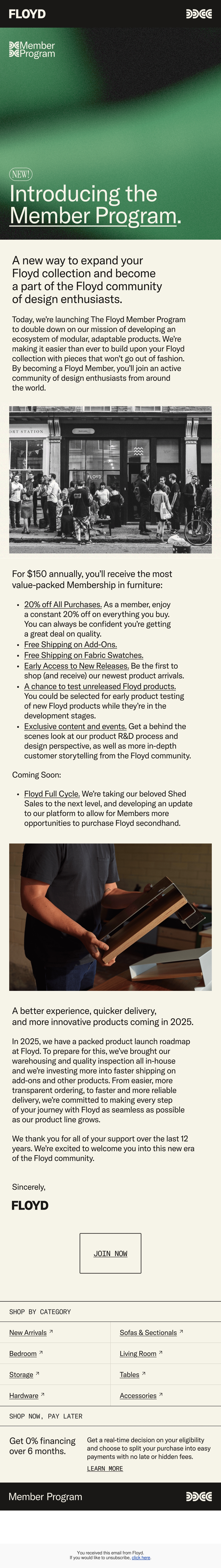 Email Design Inspiration by Floyd