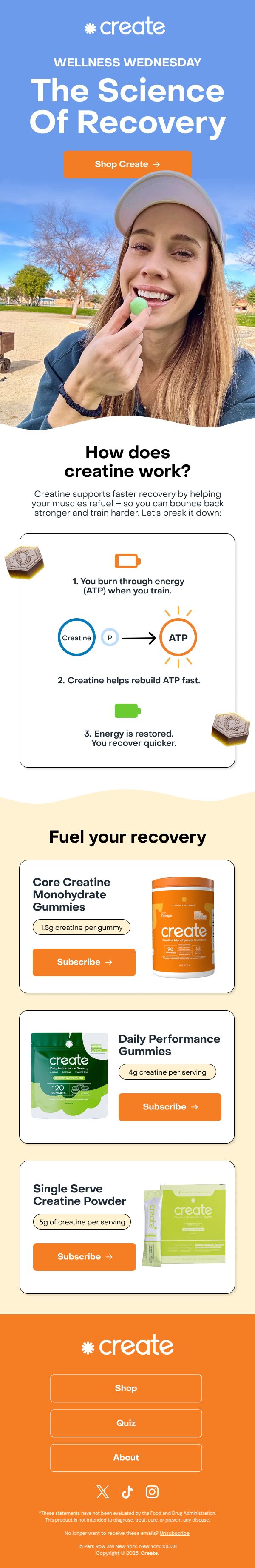 Email Design Inspiration by Team Create