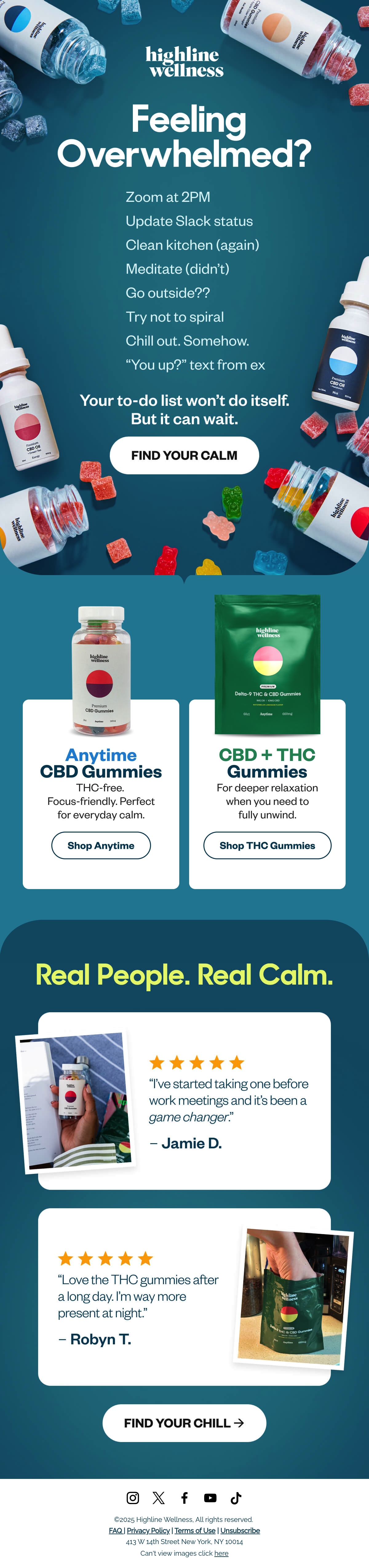 Email Design Inspiration by Highline Wellness