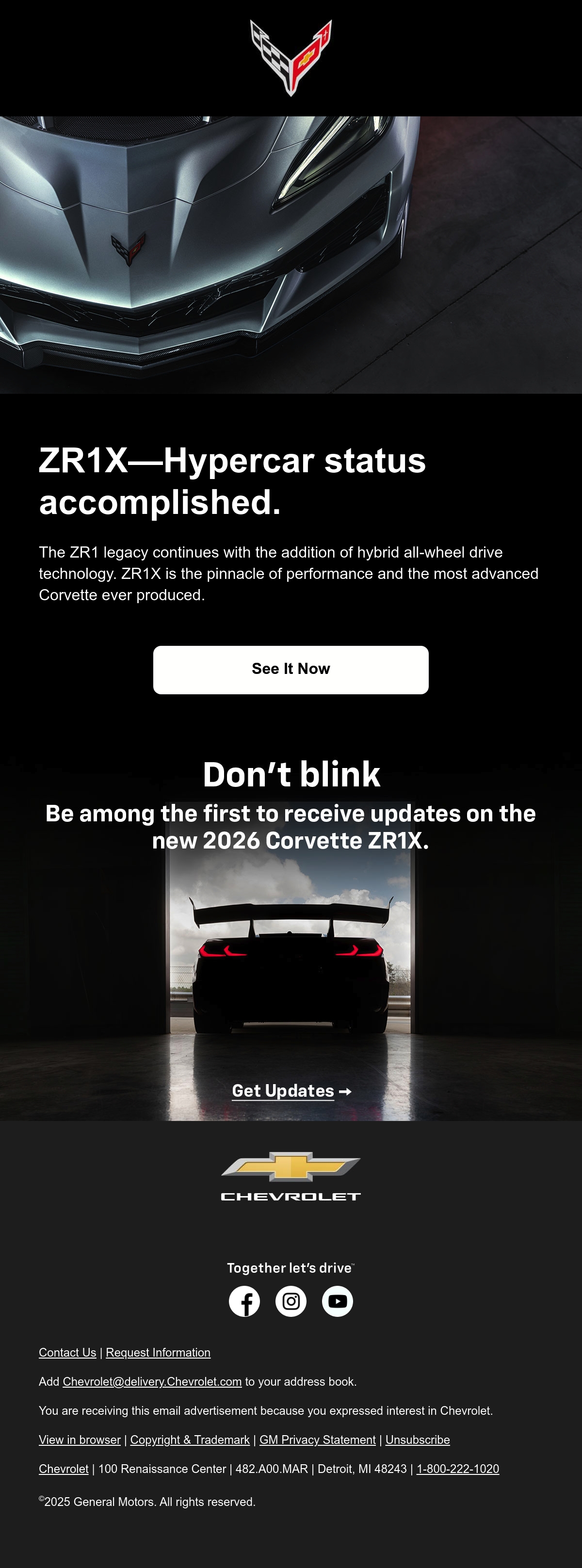 Email Design Inspiration by Chevrolet