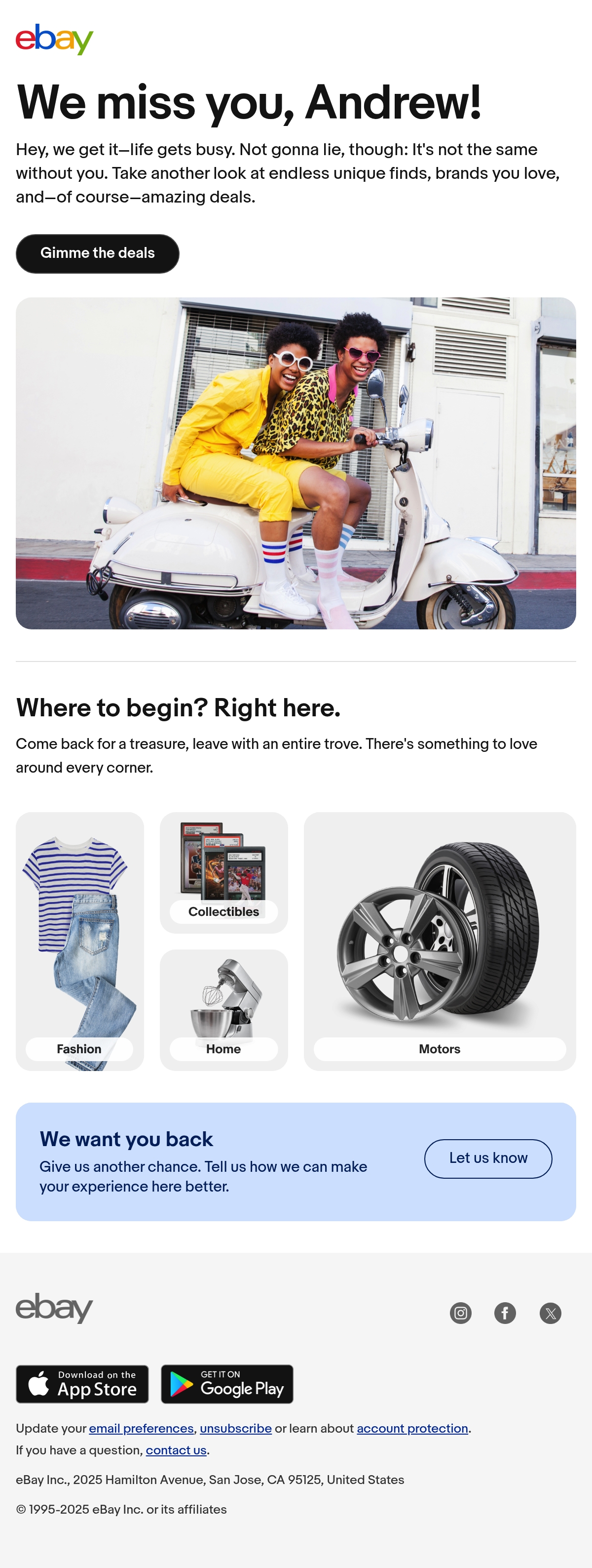 Email Design Inspiration by eBay