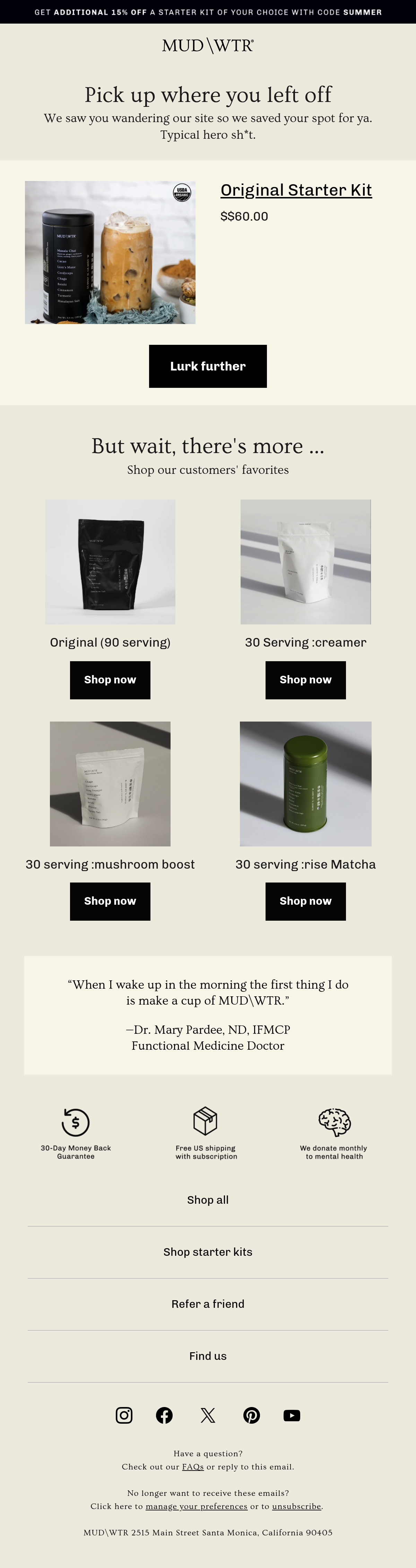 Email Design Inspiration by Unique Vintage