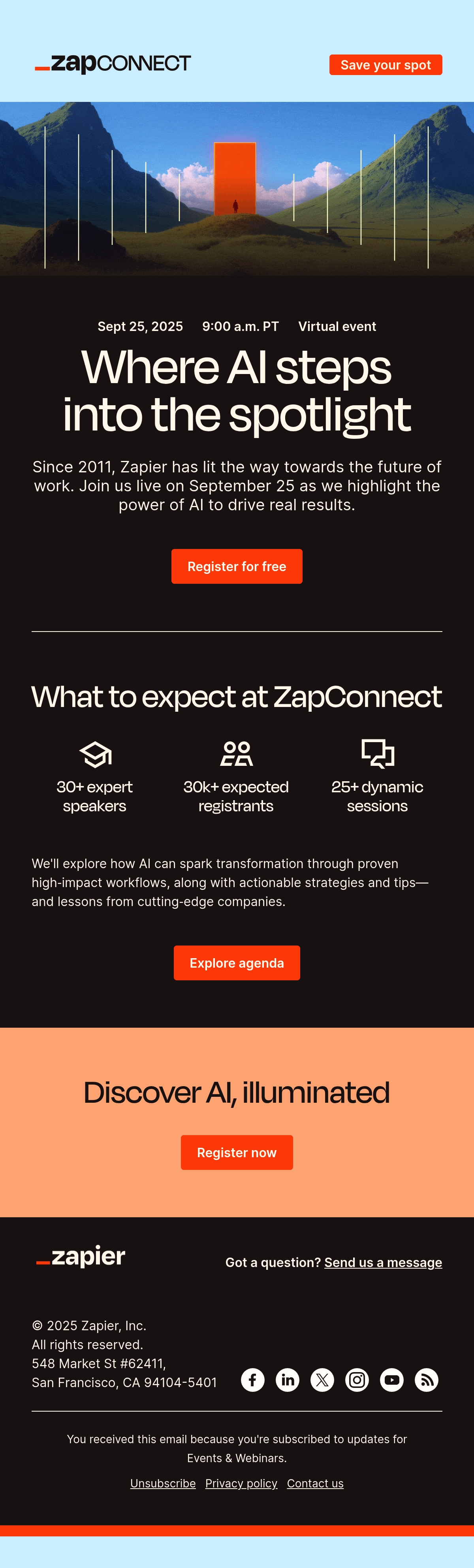 Email Design Inspiration by Zapier