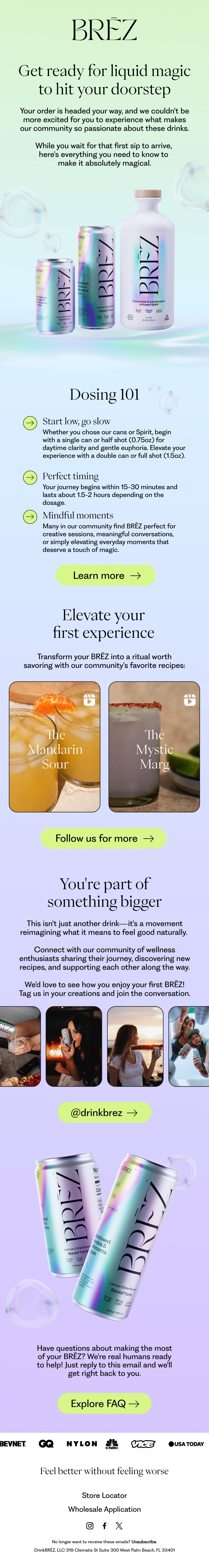 Email Design Inspiration by BRĒZ