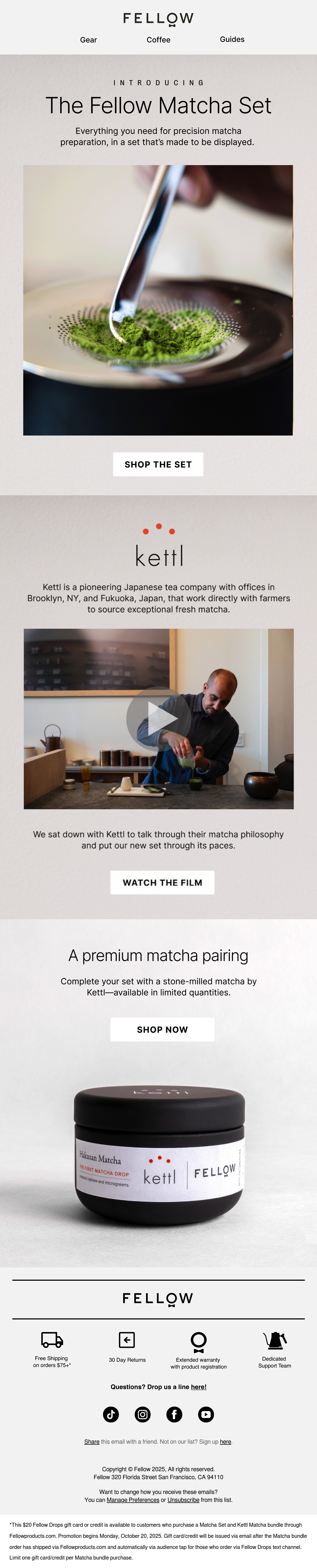 Email Design Inspiration by Fellow