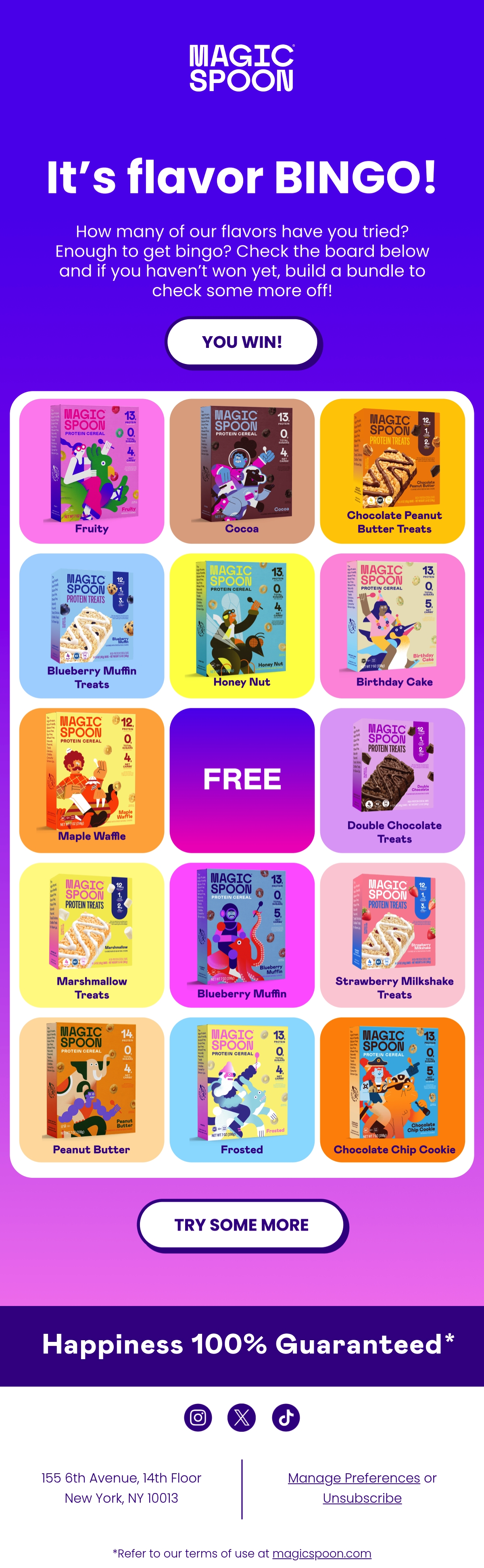 Email Design Inspiration by Magic Spoon