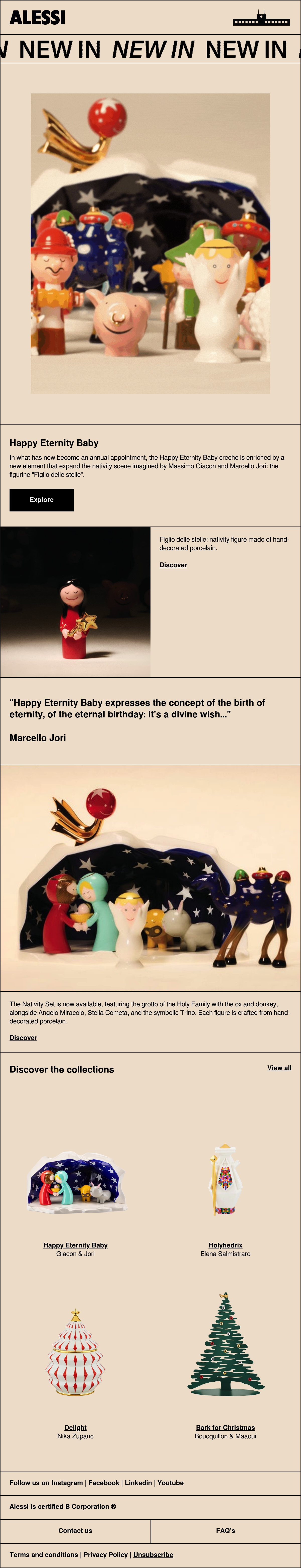 Email Design Inspiration by Alessi