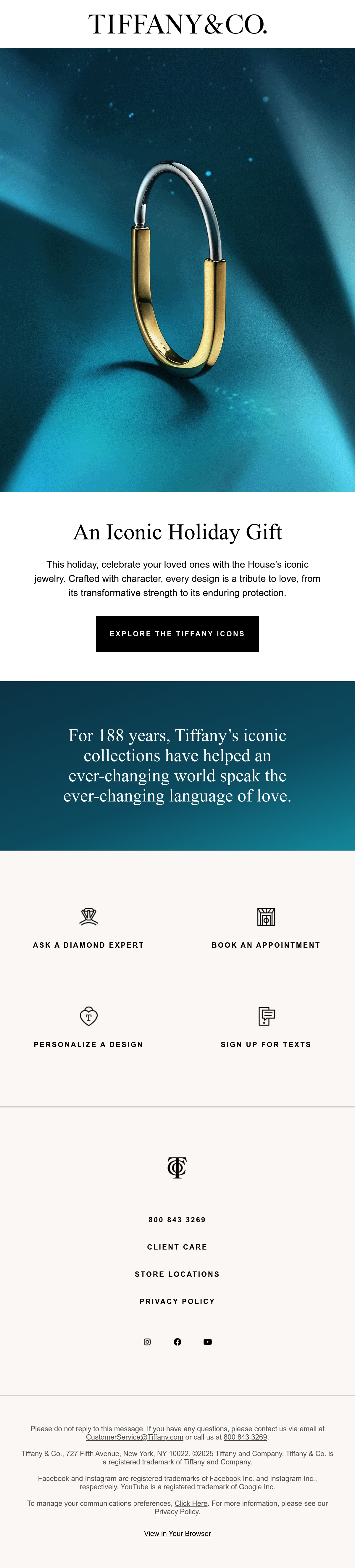 Email Design Inspiration by Tiffany & Co.