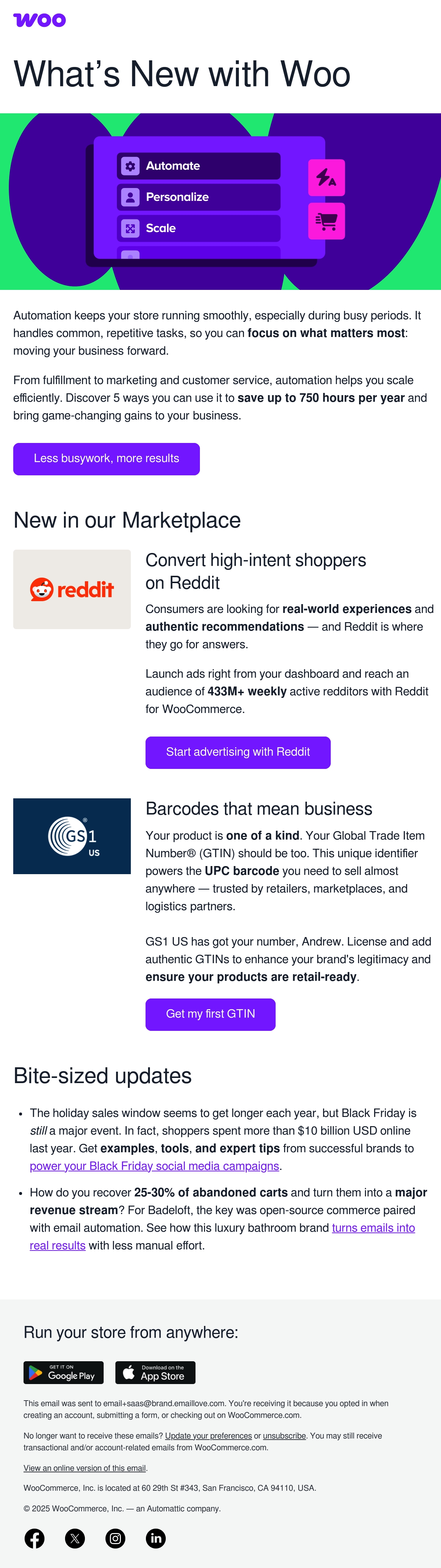 Email Design Inspiration by Woo