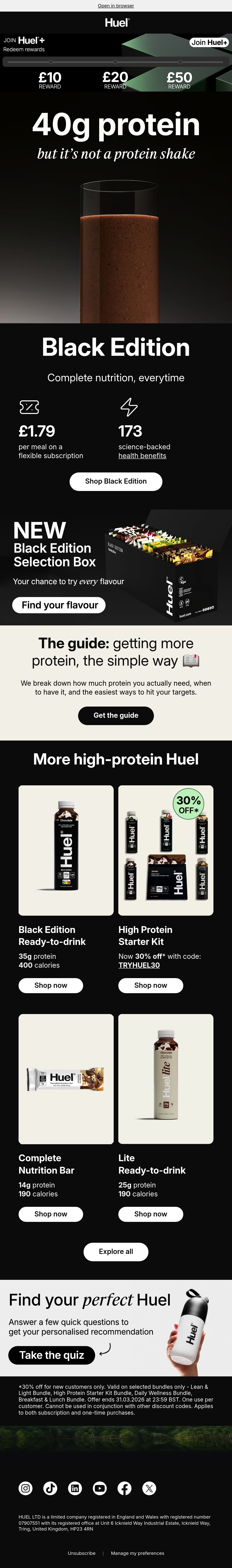 Email Design Inspiration by Huel