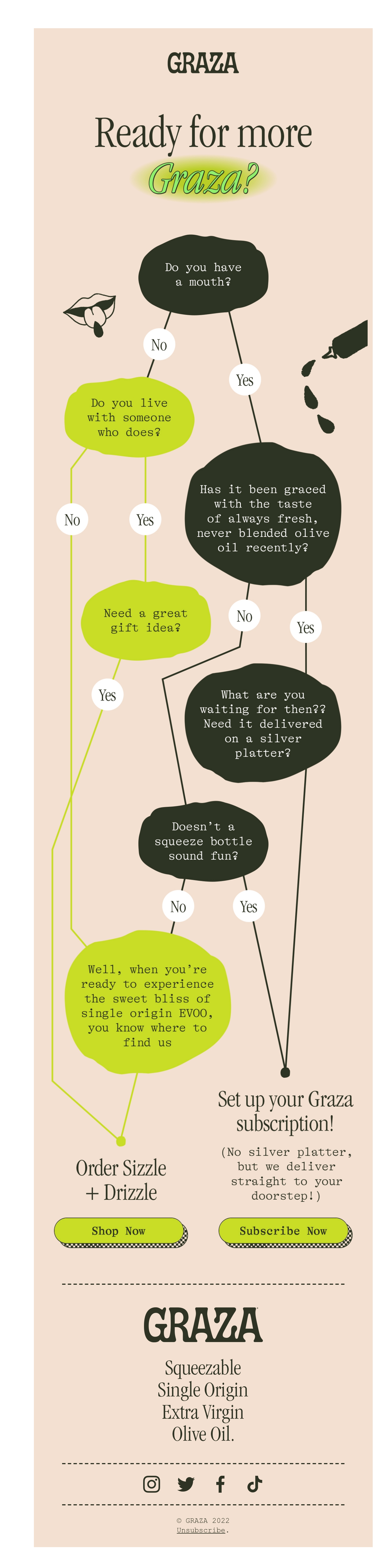 Email Design Inspiration by Graza