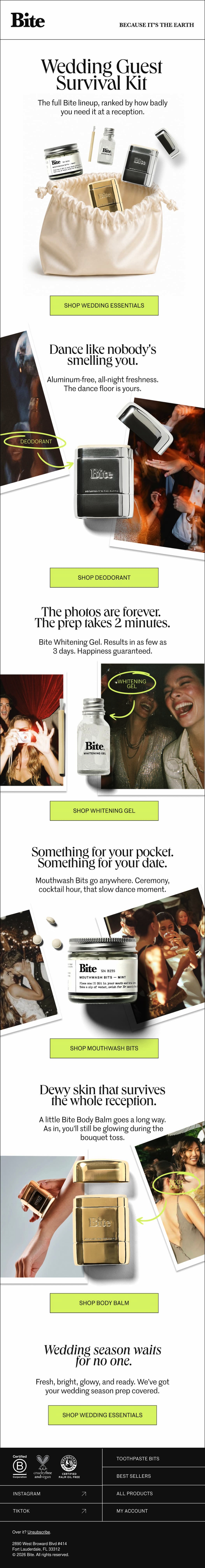 Email Design Inspiration by Bite
