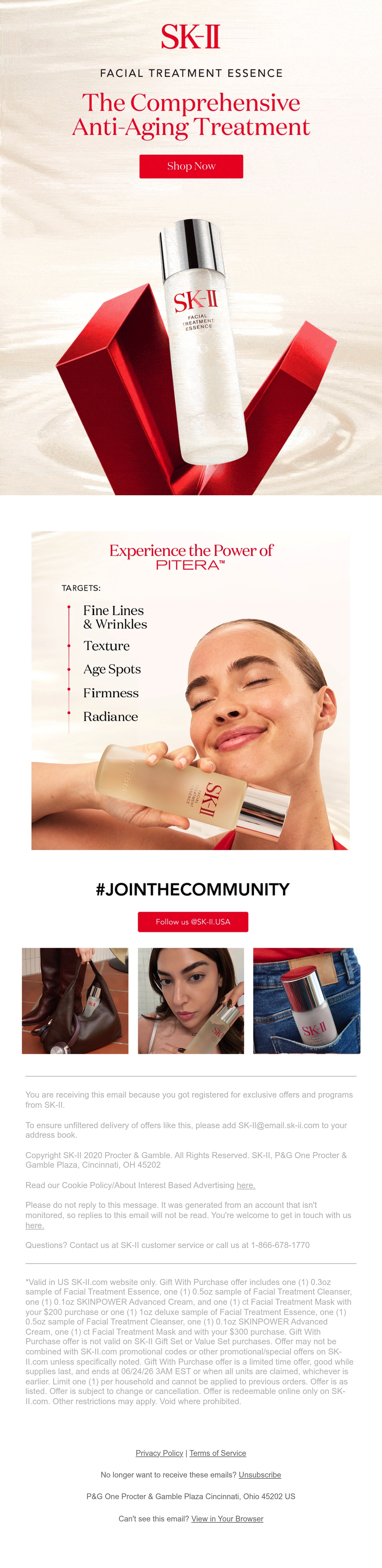 Email Design Inspiration by SK-II